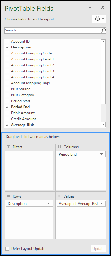 How to create a relative risk grid – MindBridge: English (US)