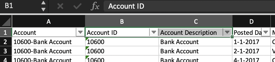 Data Formatting Guide: The Basics – MindBridge: English (US)