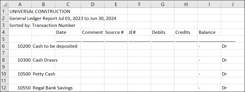 Sage 50 (Canada): Transform the general ledger – MindBridge: English (US)