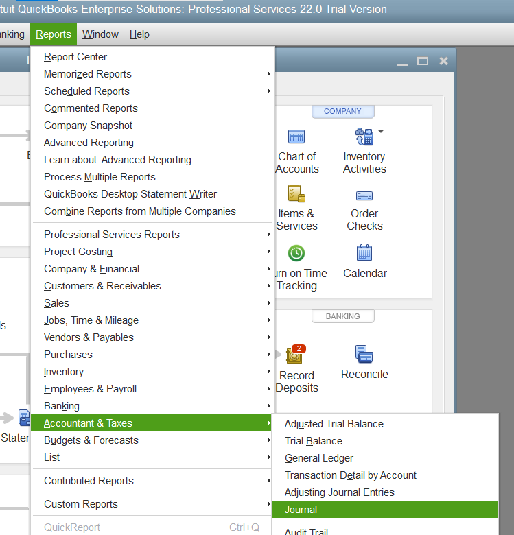QuickBooks Desktop Enterprise Solutions Export The General Ledger MindBridge English US 
